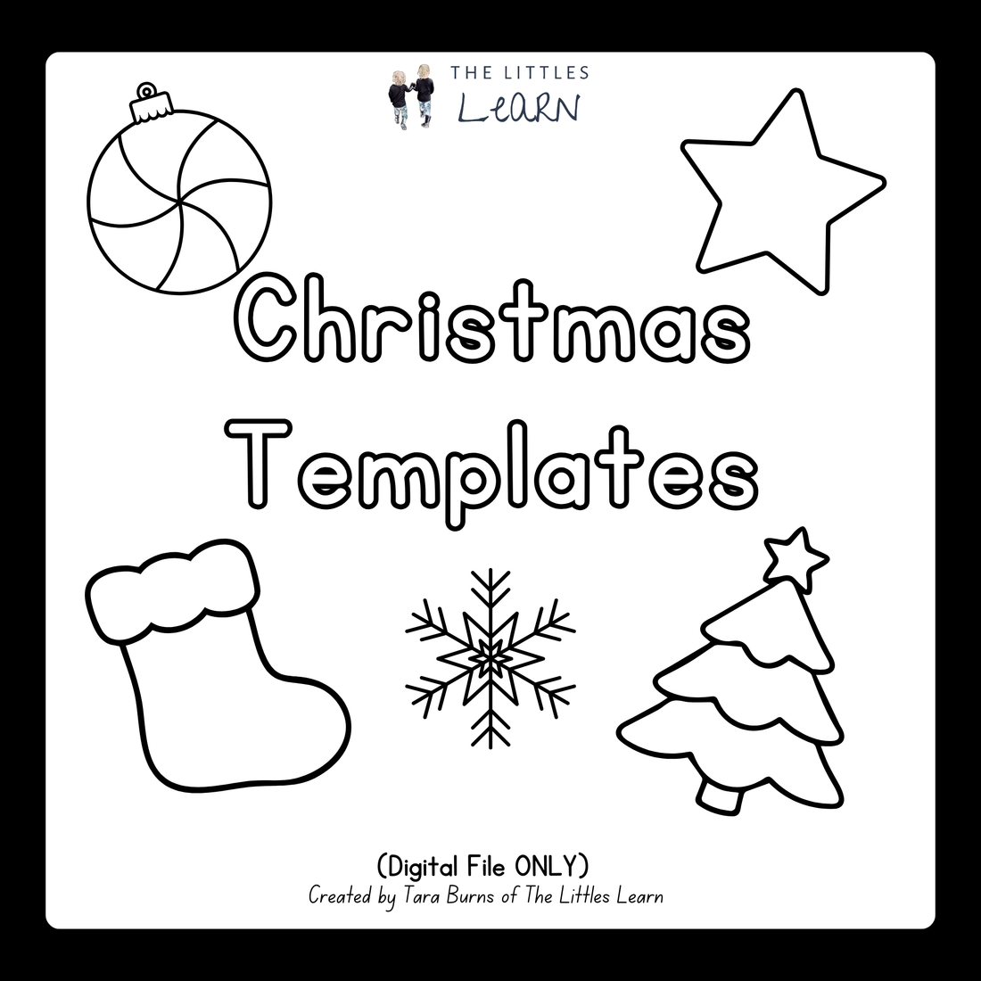*FREEBIE* Christmas Templates - PDF Digital Download – The Littles Learn