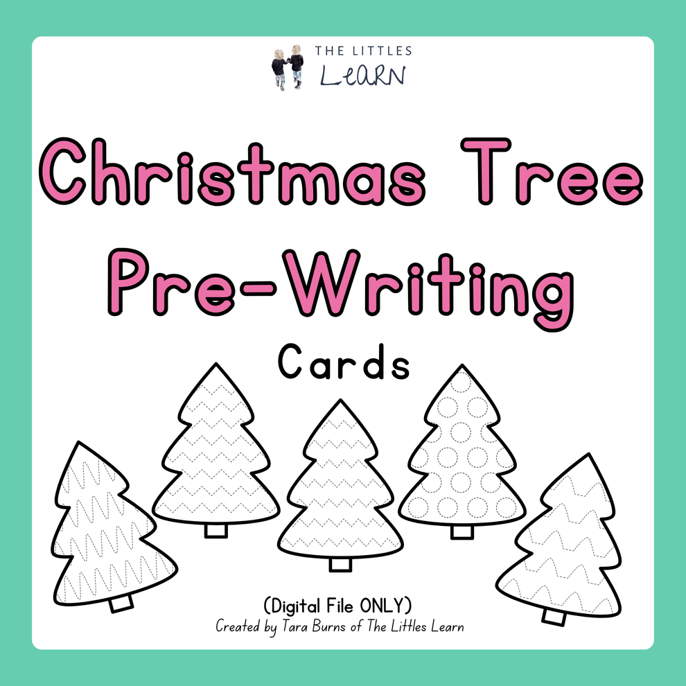 *FREEBIE* Christmas Tree Pre-Writing Cards - PDF Digital Download – The ...