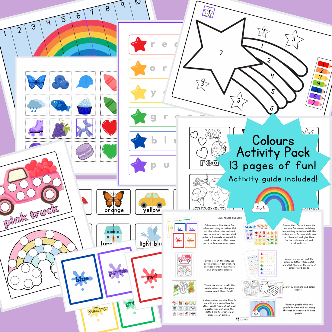 Colours Activity Pack - PDF Digital Download – The Littles Learn